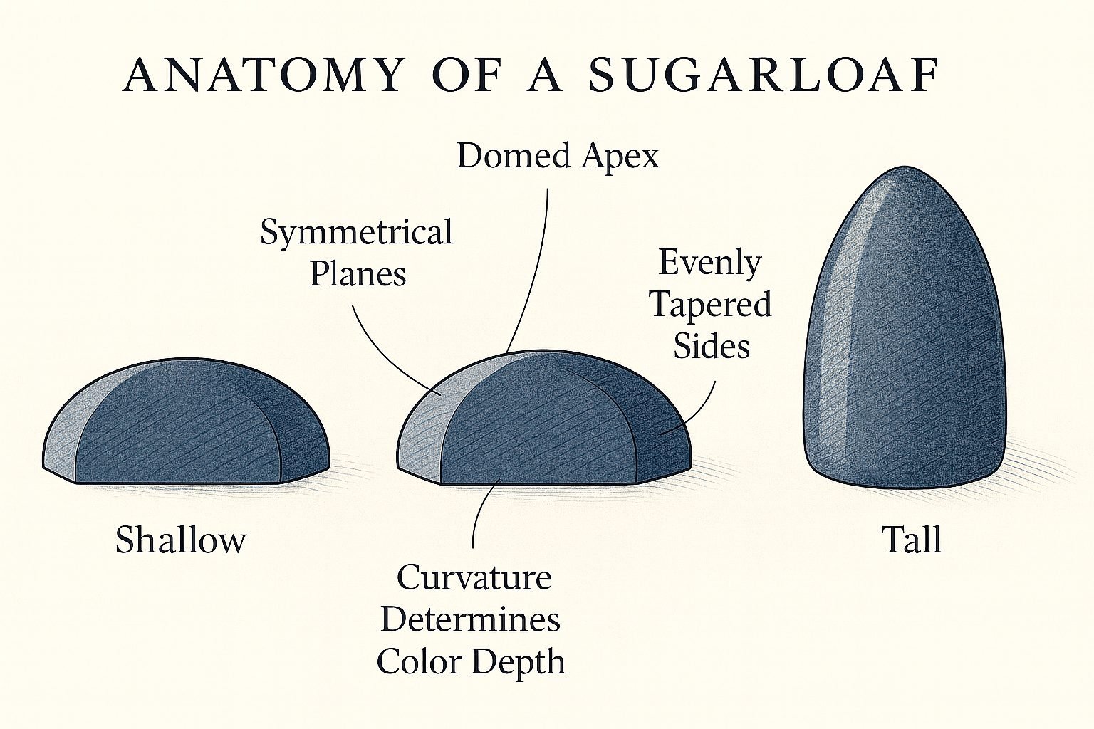 Sugarloaf Cut Gems in San Diego Custom Jewelry - C. Blackburn Jewelers